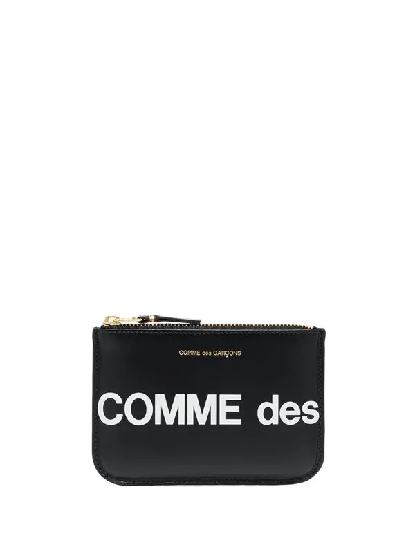 Comme Des Garçons Huge Logo Pouch - Black