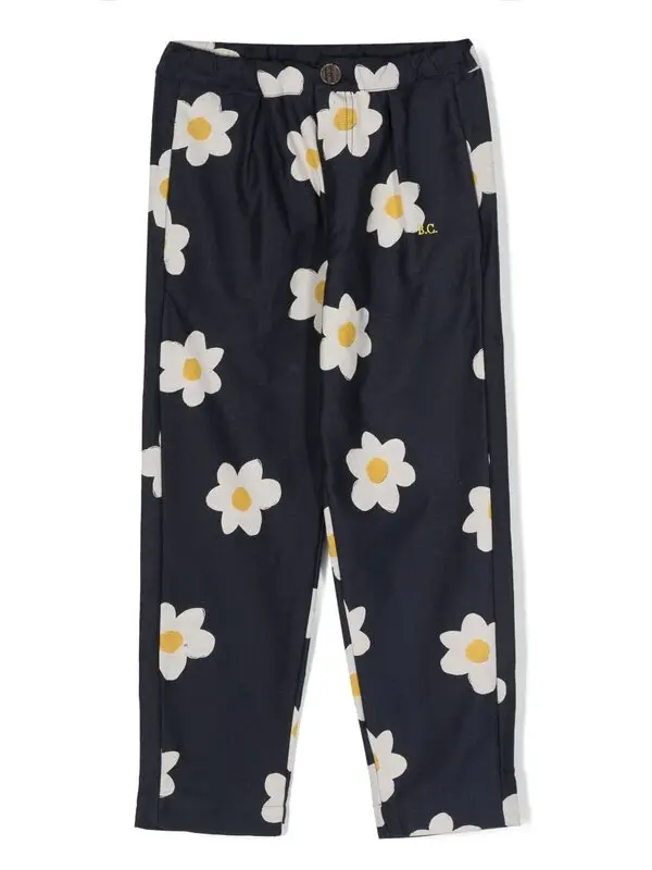 BOBO CHOSES Floral Print Baggy Pants - Blue
