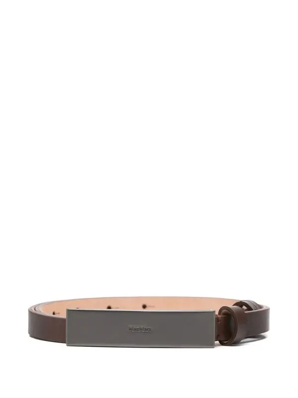 Max Mara Classic Leather Belt - Brown