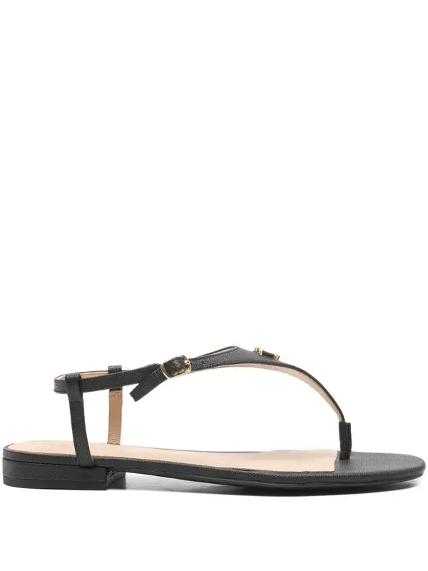 Ralph Lauren Everley 2" Flat Sandals - Black