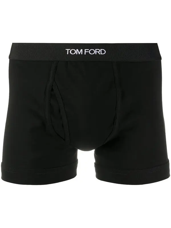 TOM FORD UNDERWEAR Boxer Brief Cotton Stretch Jersey - Black