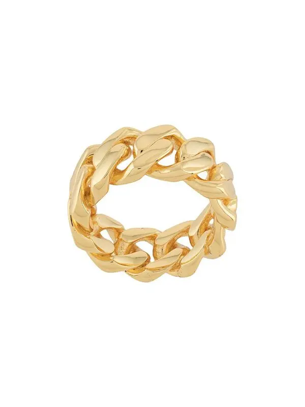 DARKAI Gold Cuban Ring - Metallic
