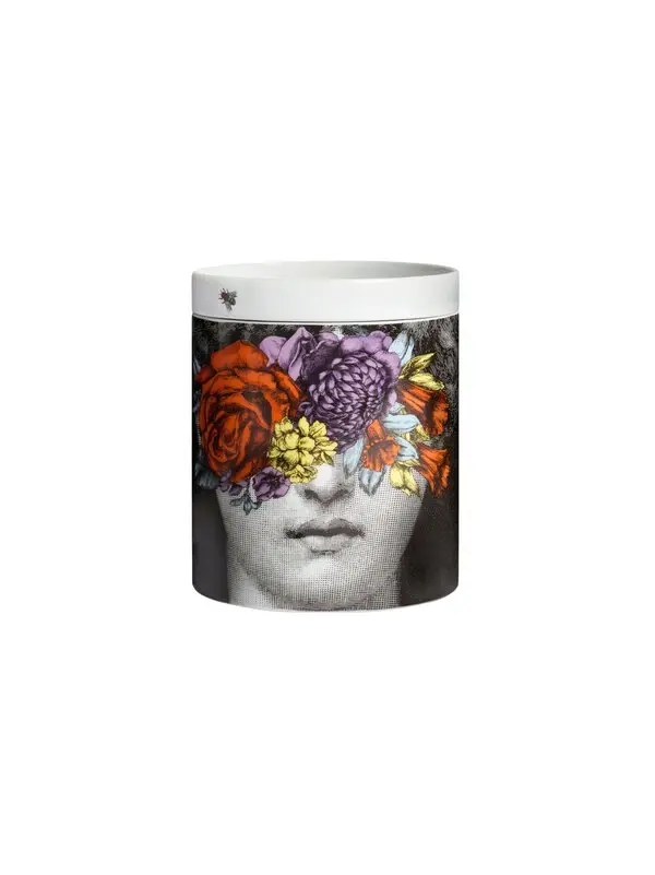 FORNASETTI Nel Mentre" Secret Garden Large Candle - White