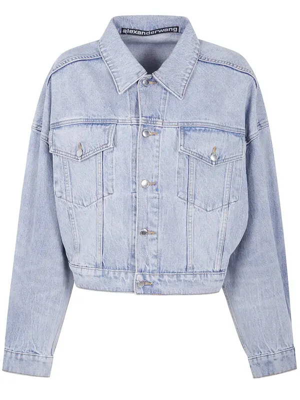 Alexander Wang Clip Trucker Jacket - Blue