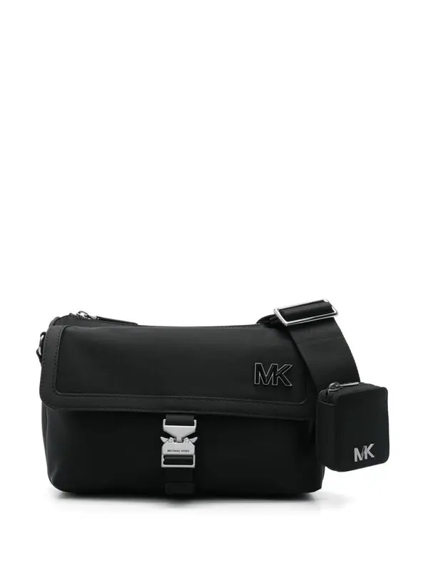 Michael Kors Aviator Flap Messenger With Pouch - Black