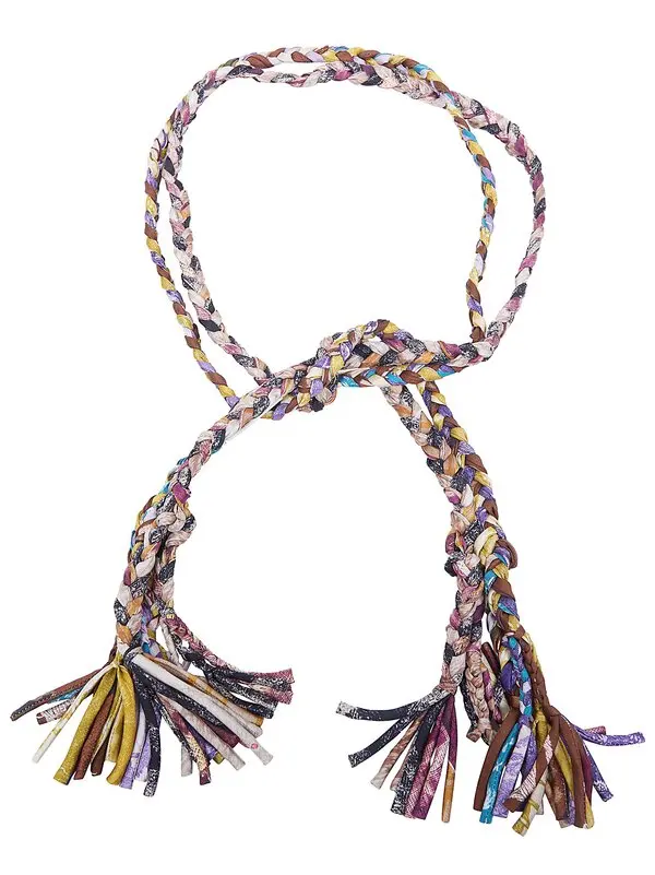PIERRE-LOUIS MASCIA Braided Silk Belt - Multi