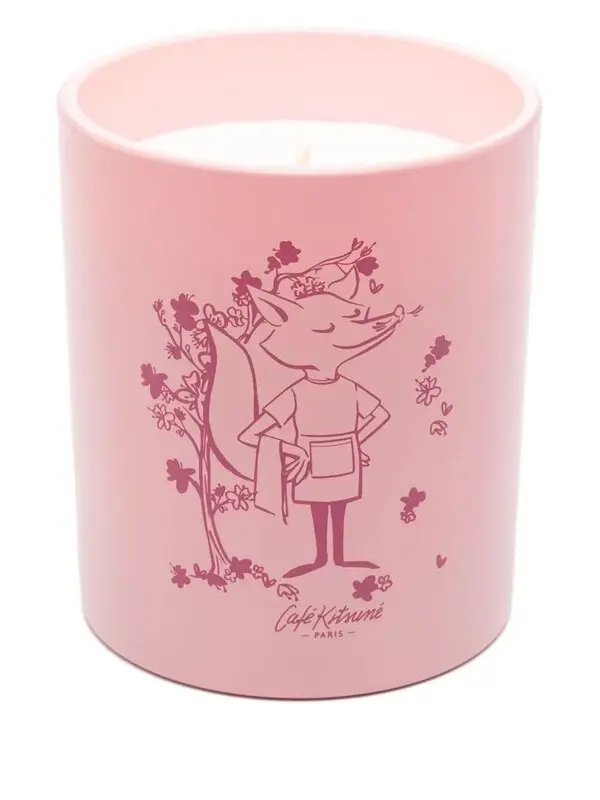 CAFE` KITSUNE` Sakura Blossom Candle - Beige
