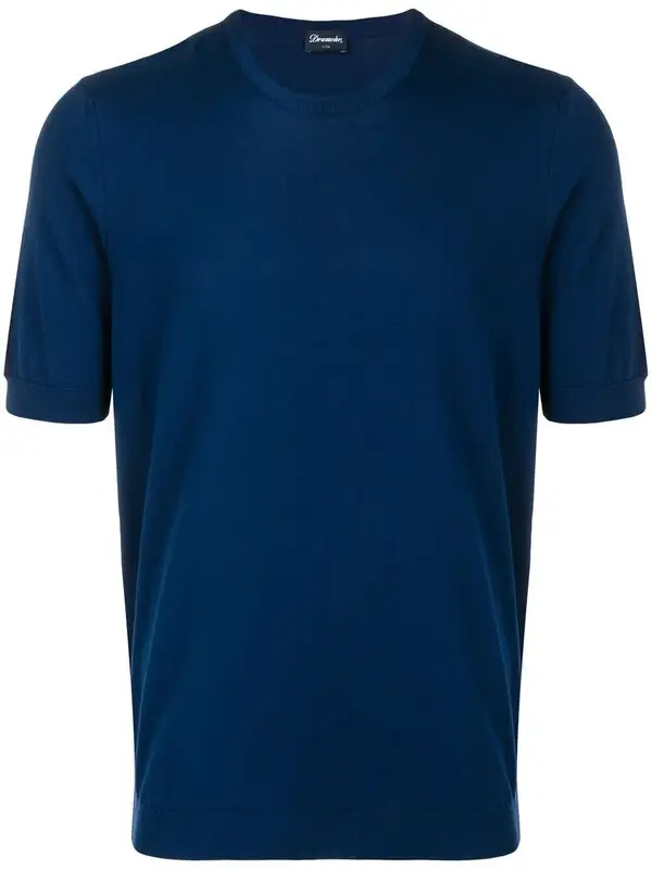 DRUMOHR Short Sleeves Round Neck T-shirt - Blue