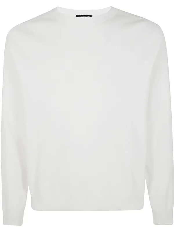 C.P. COMPANY C. P. Company Metropolis Cotton Stretch Knit Sweater - White