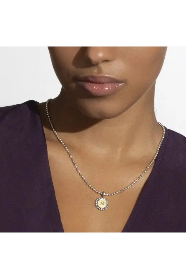 Lagos Signature Caviar O Initial Charm Necklace - Gold