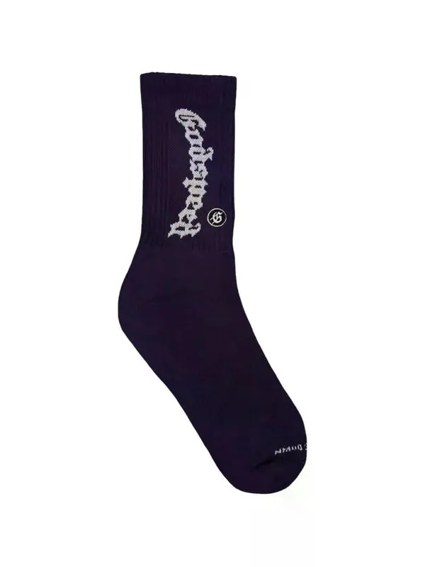 GODSPEED Logo Detail Crew Socks - Blue