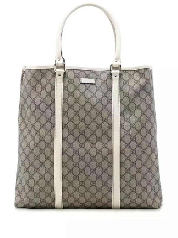 Gucci Gg Supreme Joy Vertical Tote - Brown
