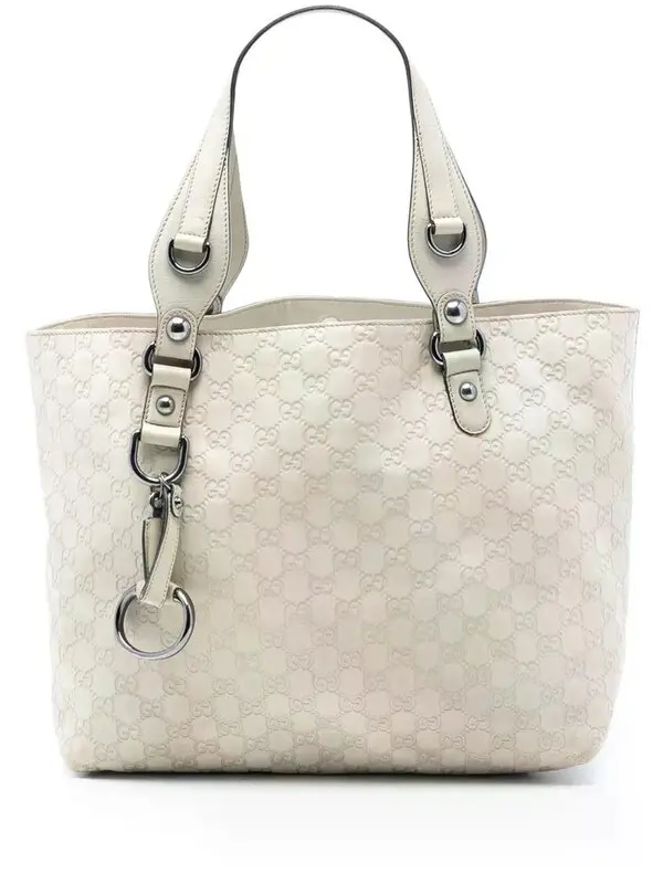 Gucci Sima Icon Bit Tote Bag - White
