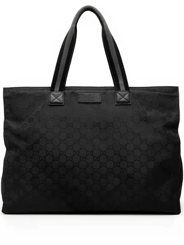 Gucci Gg Nylon Web Tote Bag