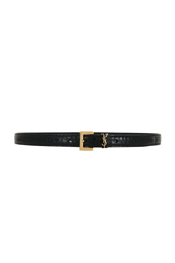 Saint Laurent Cassandre Belt - Noir
