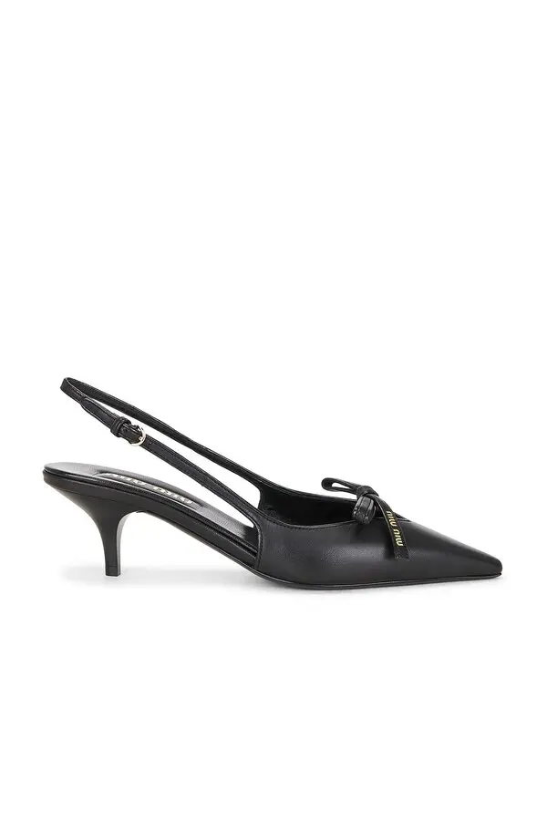 Miu Miu St. Leopardo 105 Modellerie Pump - Nero