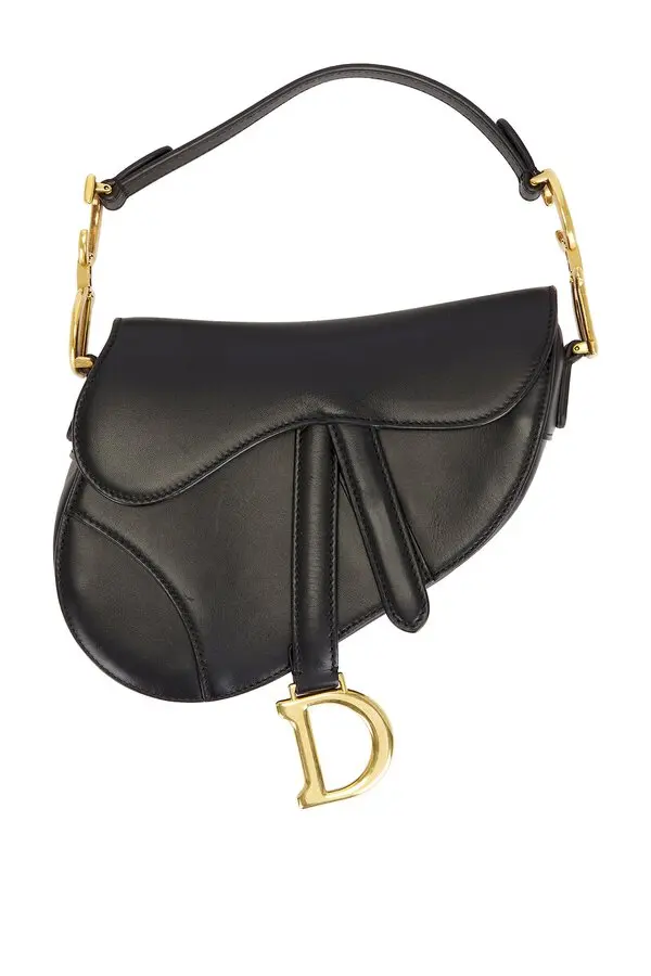 Dior Mini Saddle Bag - Black