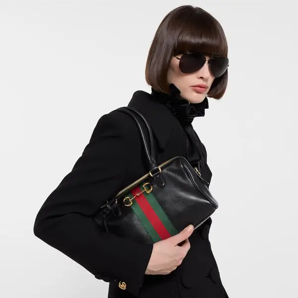 Gucci Medium Boston Bag In Leather