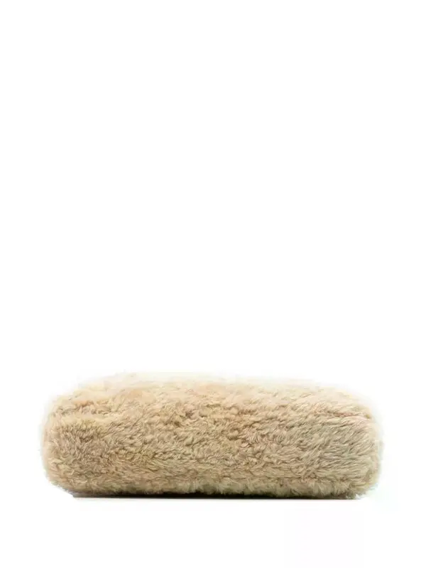 Saint Laurent 2021 Quilted Shearling Sade Puffer Envelope Clutch