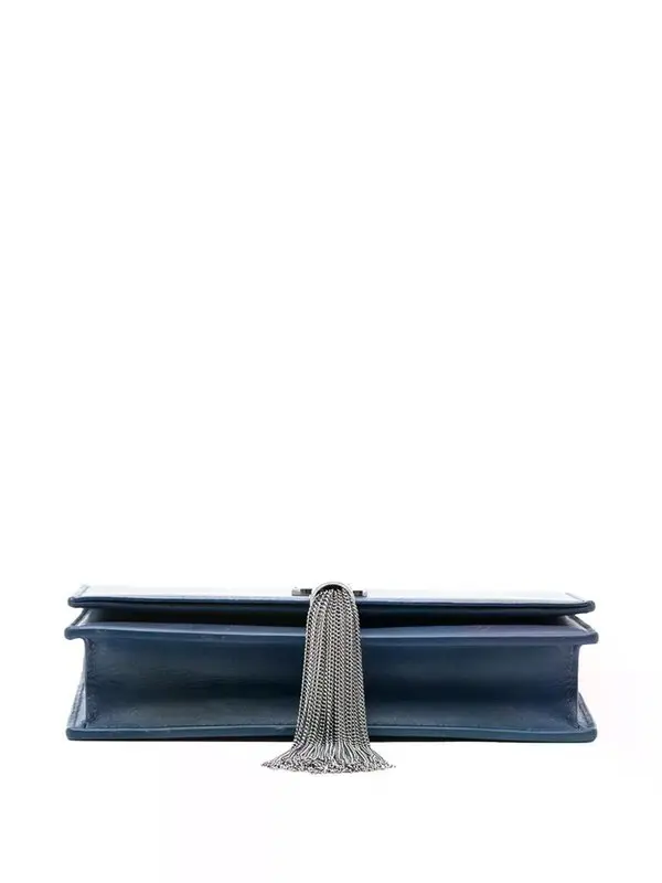 Saint Laurent 2017 Monogram Kate Tassel Wallet On Chain - Blue