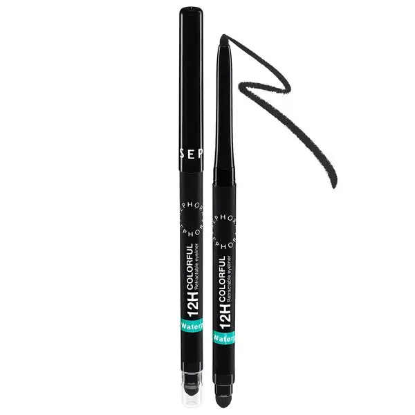 SEPHORA COLLECTION 12h Colorful Waterproof Retractable Eyeliner - 01 Matte Black
