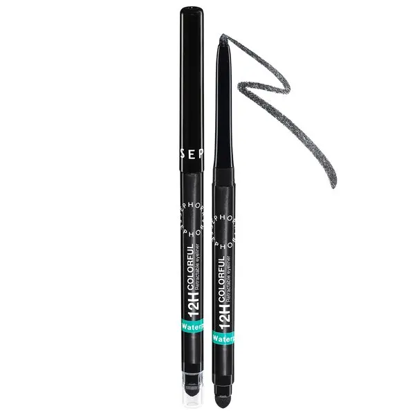 SEPHORA COLLECTION 12h Colorful Waterproof Retractable Eyeliner - 09 Glitter Black