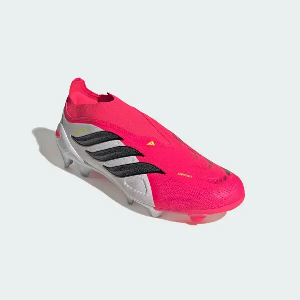 Adidas Predator League Laceless Firm Ground Soccer Cleats - Lucid Red / Core Black / Cloud White