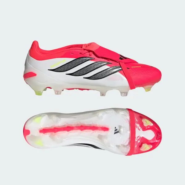 Adidas Predator Pro Fold-over Tongue Firm Ground Soccer Cleats - Lucid Red / Core Black / Cloud White