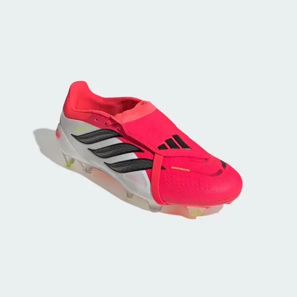Adidas Predator Pro Firm Ground Soccer Cleats - Lucid Red / Core Black / Cloud White