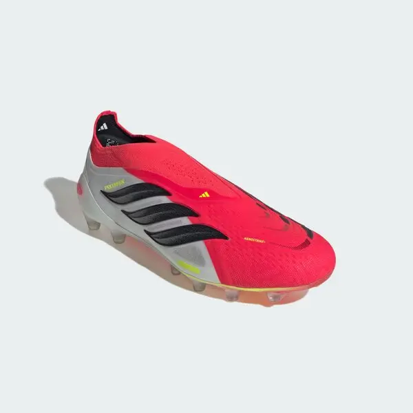 Adidas Predator Elite Laceless Artificial Ground Soccer Cleats - Lucid Red / Core Black / Cloud White