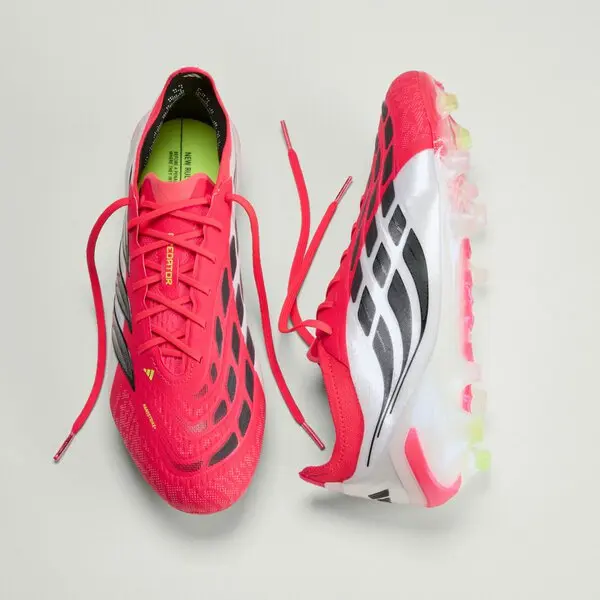 Adidas Predator Elite Firm Ground Soccer Cleats - Lucid Red / Core Black / Cloud White
