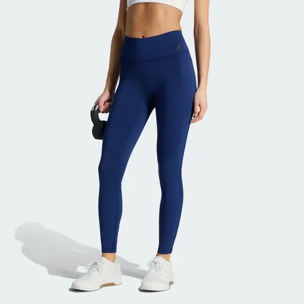 Adidas Optime Workout Full Length Leggings - Dark Blue