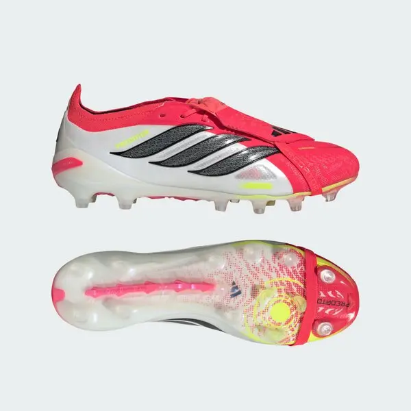 Adidas Predator Elite Fold-over Tongue Artificial Ground Soccer Cleats - Lucid Red / Core Black / Cloud White