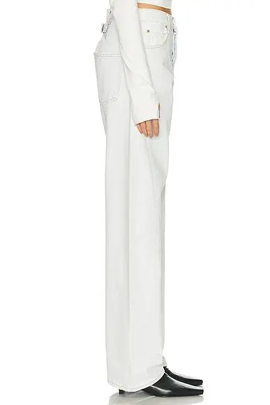 GRLFRND Noa Engineer Jeans - White Cloud