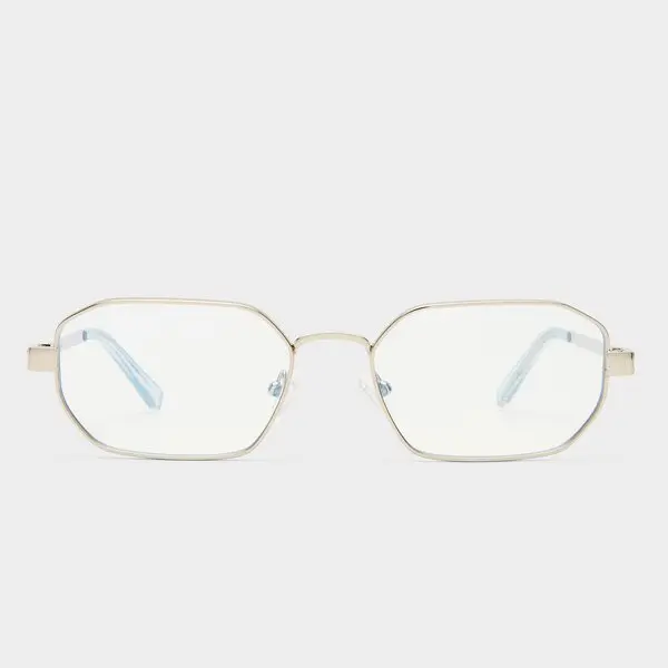 Le Specs Mythic Octagon Sunglasses - Silver