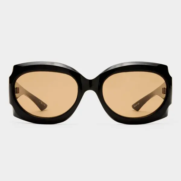 Le Specs Round Frame Sunglasses - Black