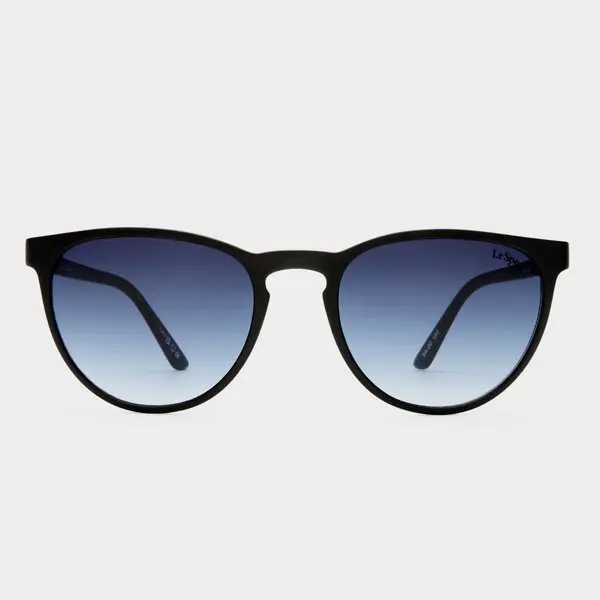 Le Specs Invincible Round Sunglasses - Matte Black