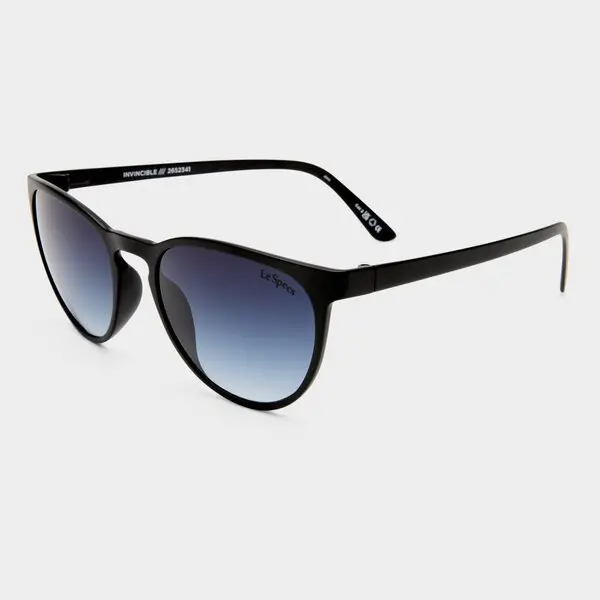 Le Specs Invincible Round Sunglasses - Matte Black