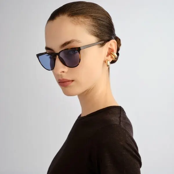 Le Specs Invincible Round Frame Sunglasses - Tokyo Tort