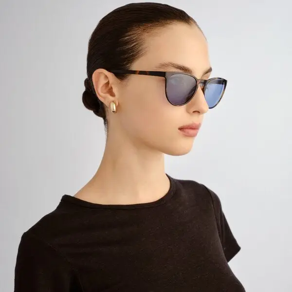 Le Specs Invincible Round Frame Sunglasses - Tokyo Tort