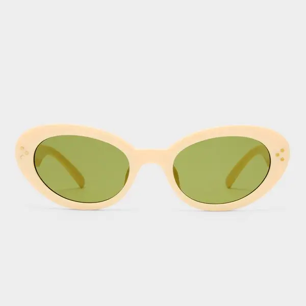 Le Specs Cat-eye Sunglasses - Off White
