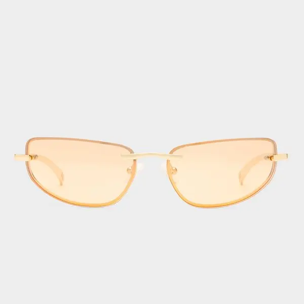 Le Specs Bubbles Rimless Sunglasses - Gold