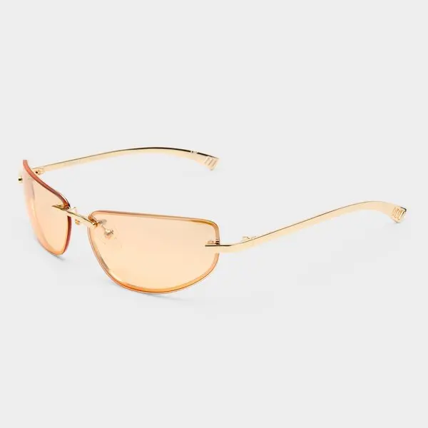 Le Specs Bubbles Rimless Sunglasses - Gold