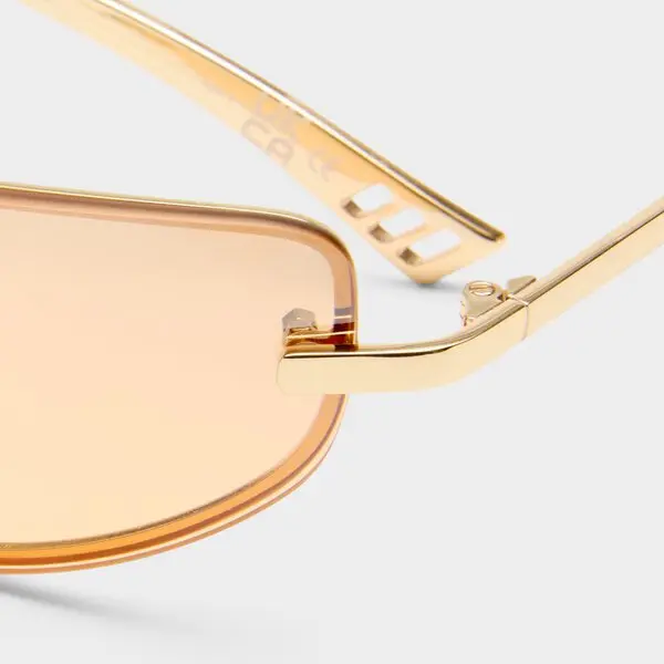 Le Specs Bubbles Rimless Sunglasses - Gold