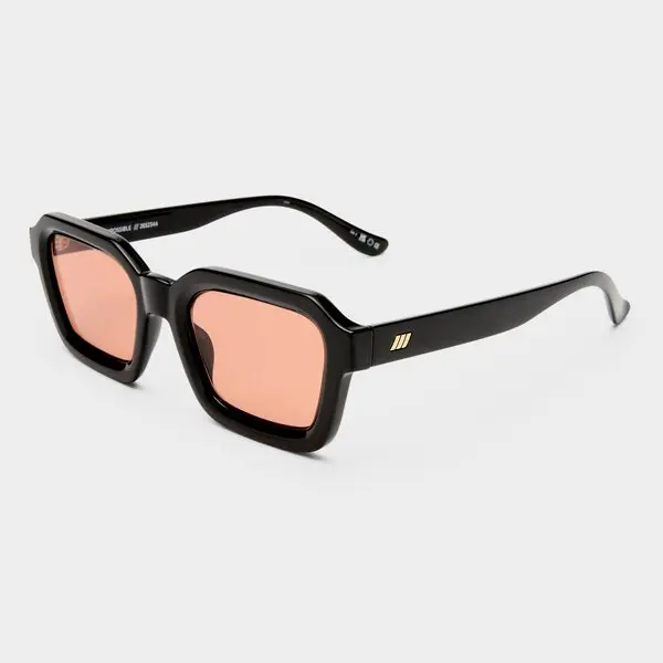 Le Specs Impossible Square Frame Sunglasses - Black