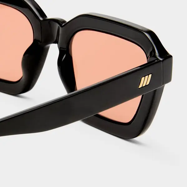 Le Specs Impossible Square Frame Sunglasses - Black
