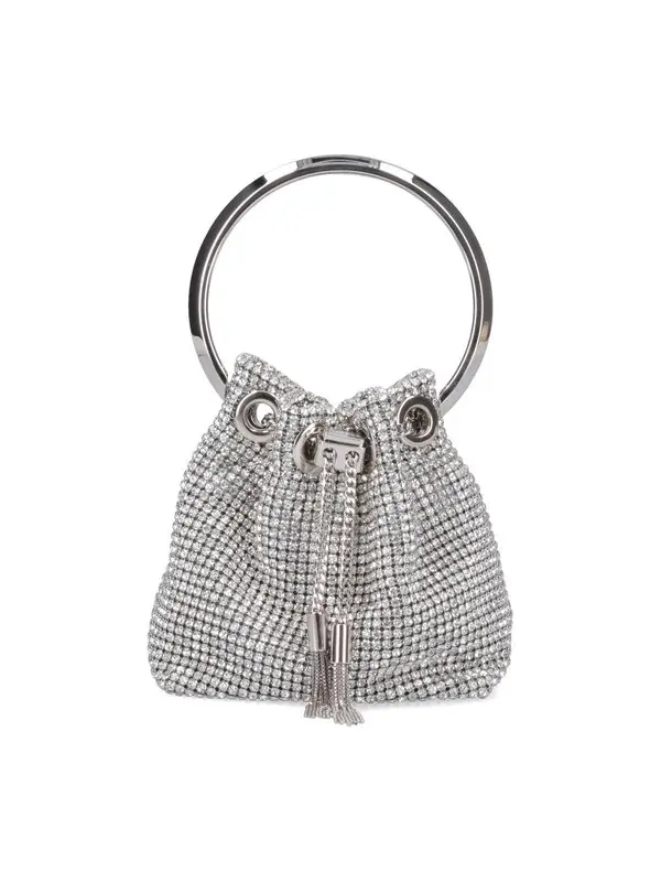 JIMMY CHOO Micro Bag "bon Bon - Silver