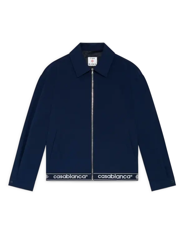 Casablanca Navy Wool Suit Jacket - Multicolor