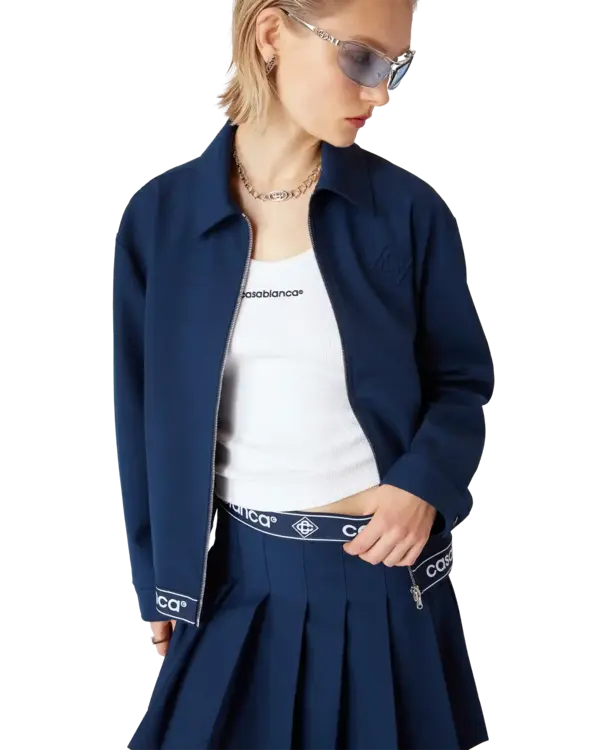 Casablanca Navy Wool Suit Jacket - Multicolor