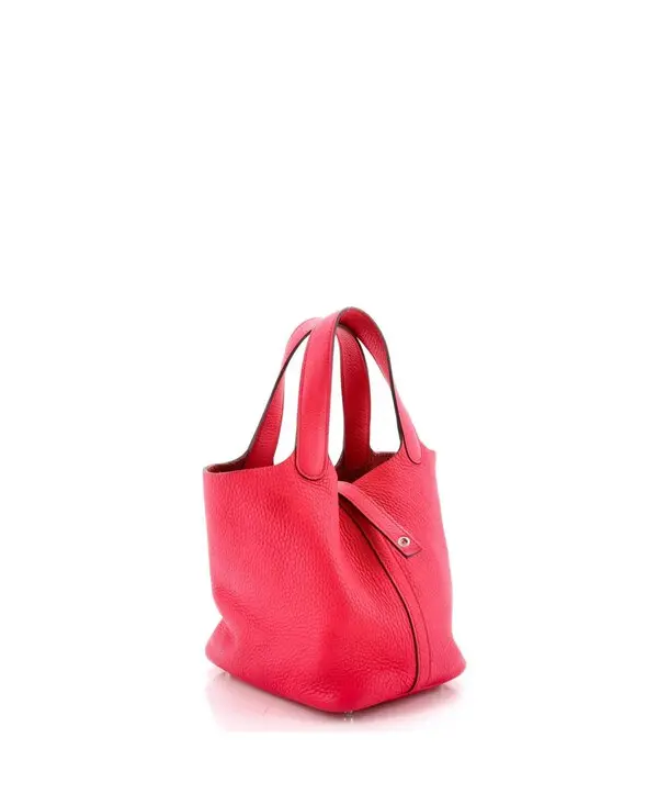 Hermès Pm Picotin Lock Bag Clemence - Pink